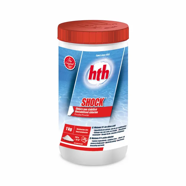 HTH chlore choc non stabilisé 1kg - Shock - Piscines d'artisans